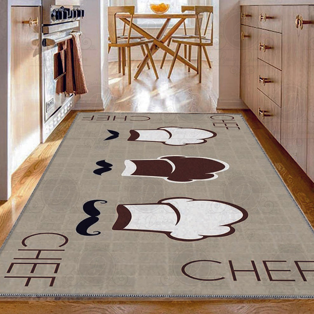 Pirta - Non-Slip Kitchen Printed Rug – HENDI