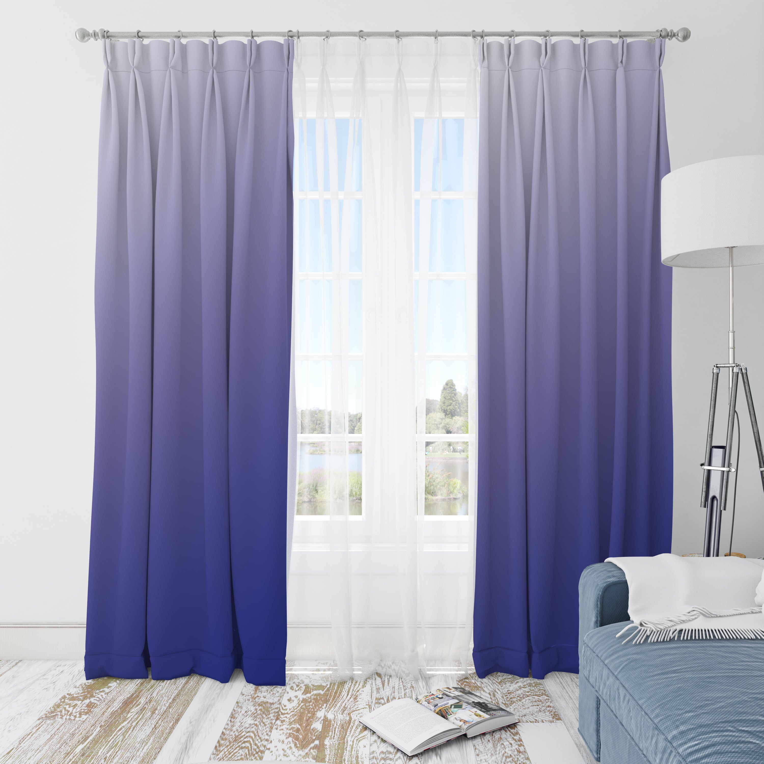 Classic SteelBlue Curtain – HENDI